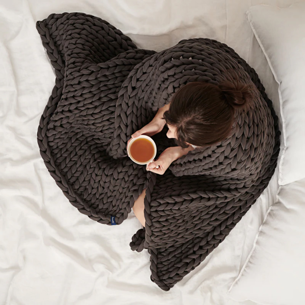 Knitted Weighted Blanket made Of Organic Cotton - Cotton Napper